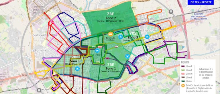 Zona de Bajas Emisiones (ZBE) de Elche (actualizado 2025)